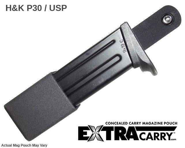 HK P30 9mm Mag Holder Extended Finger Grip - Concealed Magazine Pouch ...