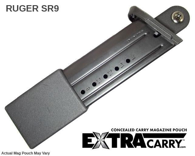 Ruger SR9C Mag Holder 9mm - Concealed Carry Magazine Pouch - 10 Round ...